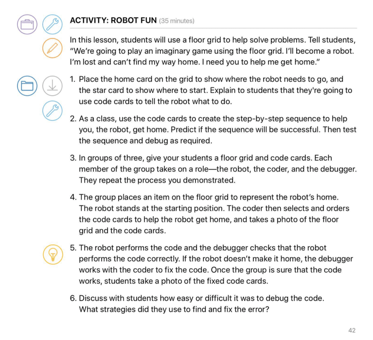 Unplugged to Debugged: coding in the early years. | Enabling Environments